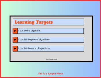 No Prep Algorithms Lesson By All Computer Science Tpt