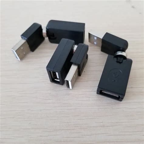 360° Rotating Usb 2 0 Swivel Usb To Jack Adapter With Type A Male To