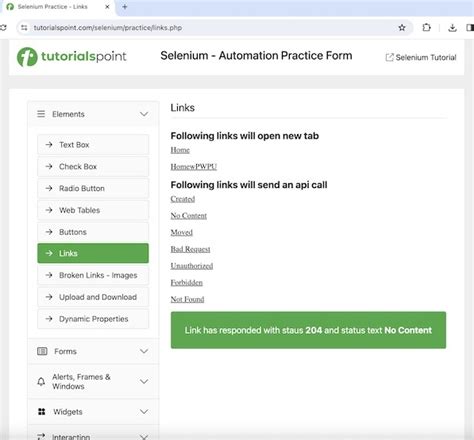 Selenium WebDriver Handling Links