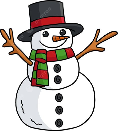 Navidad Muñeco De Nieve Dibujos Animados Color Clipart Feliz Regalo Diseño Vector Png Dibujos