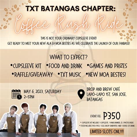 Txt Batangas Ph On Twitter Ala Eh Moas Join Us As We Celebrate The Launch Of Our Fanbase