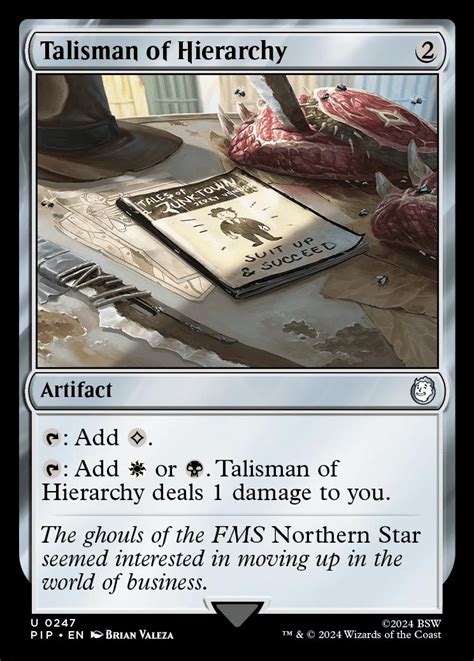 Talisman Of Hierarchy Universes Beyond Fallout Foil Commander