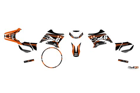 Kit Déco Yamaha Dt 50 Stage6 Orange Maxiscoot