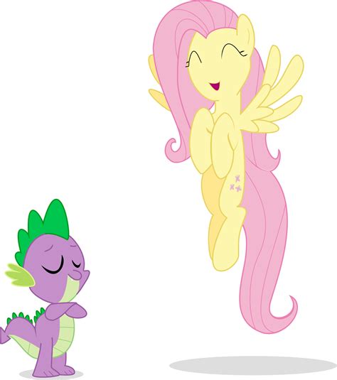 Fluttershy And Spike By Thormalu On Deviantart