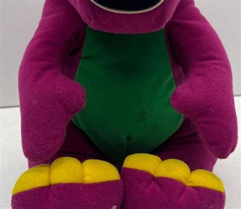 Vintage 1996 Playskool Hasbro Barney 18 Large Plush Talking Dinosaur