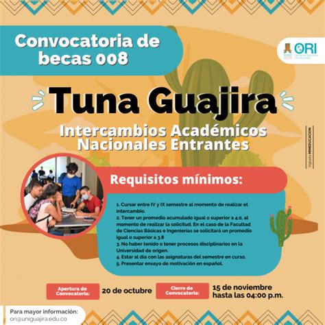 Abierta Convocatoria No 008 2022 Ii “tuna Guajira” Universidad Del