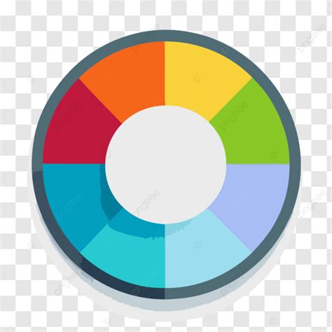 앱이 흰색 배경에 색상환을 생성합니다 벡터 흰색 배경에 있는 단순한 다채로운 아이콘 그림자 없음 작은 프레임 중앙 Png 일러스트 및 벡터 에 대한 무료 다운로드