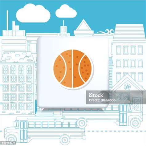 回學校圖示向量圖形及更多城市圖片 城市 籃球 團體運動 兒童 Istock