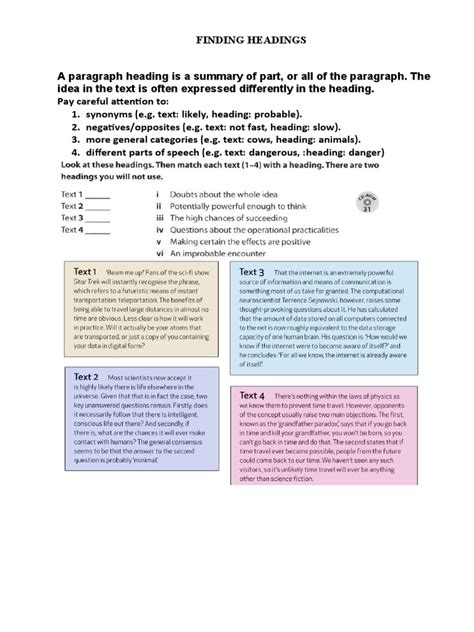 Finding Headings 1 Pdf Employment Market Economics