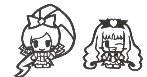切り絵 切り絵『ちびハートキャッチプリキュア！』 辺之丞のイラスト Pixiv