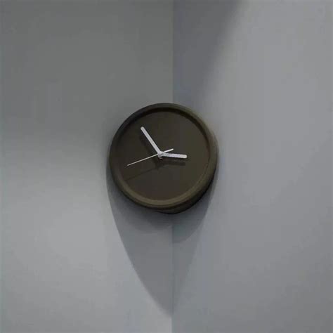 Gullei Minimalistic Wall Corner Analog Silent Clock For Livingroom Bedroom