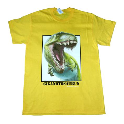 Dinosaur T Shirt Giganotosaurus Adult Large The Dinosaur Society