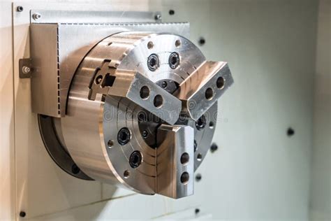 Inside View Of A Cnc Machine Cnc Lathe Interior Cnc Machine The Cnc Lathe Machine Or Turning