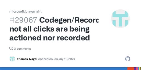 Codegenrecorder Not All Clicks Are Being Actioned Nor Recorded