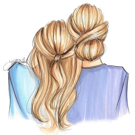 H Nichols Illustration Drawings Of Friends Best Friend Drawings