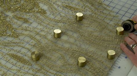 J Stern Designs L How To Cut Out And Sew Beaded Lace Youtube