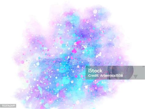 五顏六色的抽象向量背景柔和的藍色和紫色水色污漬水彩畫向量向量圖形及更多飛濺圖片 飛濺 彩色影像 水 Istock