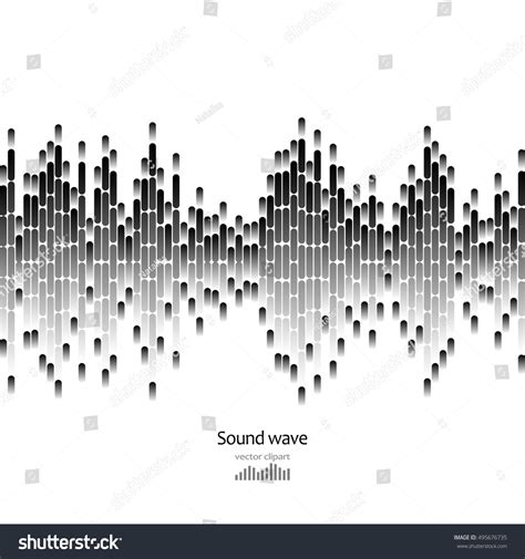Sound Waveform Vector Illustration Stock Vector Royalty Free 495676735 Shutterstock