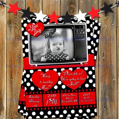 I Love Lucy Invitation I Love Lucy Birthday Invitation Any Age I Love