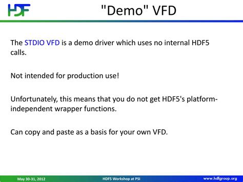 Ppt Writing Your Own Hdf5 Virtual File Driver Vfd Powerpoint