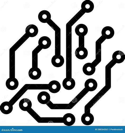 Linear Icon As Concept Of Circuit Stock Illustration Illustration Of Chip Sign 288264262