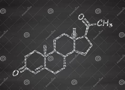 Progesterone Female Sex Hormone Molecule Plays Role In Menstrual Cycle