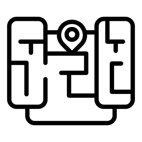 Scouting Map Icon Outline Style 15893042 Vector Art At Vecteezy