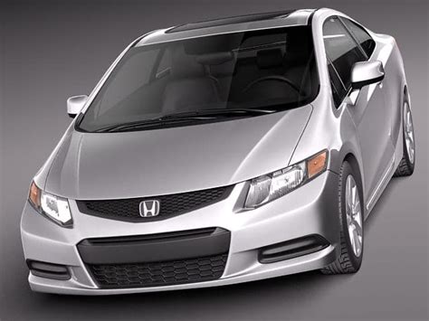 Honda Civic Coupe 2012 3d Model By Squir