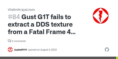 Gust G1t Fails To Extract A Dds Texture From A Fatal Frame 4 Character