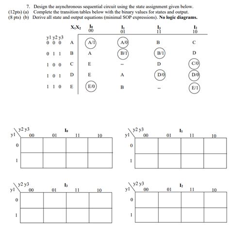 7 Design The Asynchronous Sequential Circuit Using