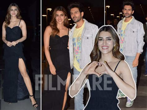 Kriti Sanon And Kartik Aaryan Get Clicked At The Promotions Of Shehzada