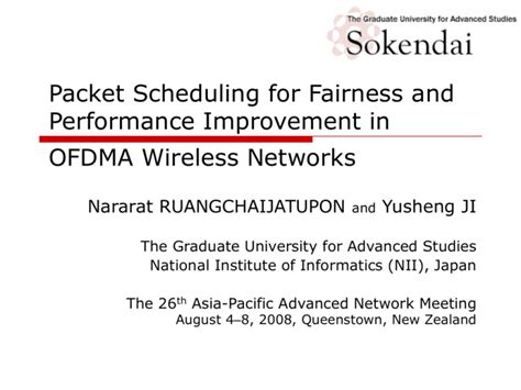 Packet Scheduling