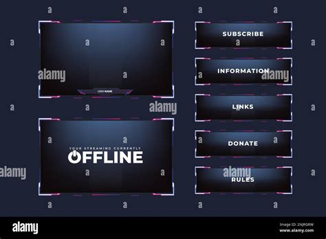 Streamer Border Free Stream Overlays Hexalove Black And Yellow