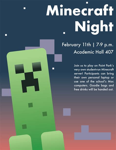Minecraft Flyer Rhys Schiffour