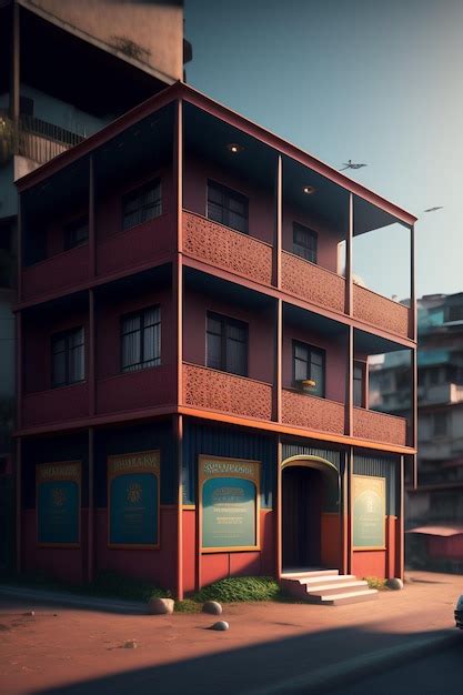 Premium Ai Image Technology Building