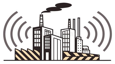 An Industrial Factory Emitting Smoke And Noise Pollution Into The Area