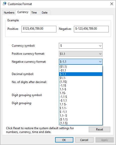 How To Change Numbers And Currency Format In Windows Microsoft