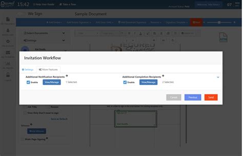 Notification Recipients Completion Notifications CC People In