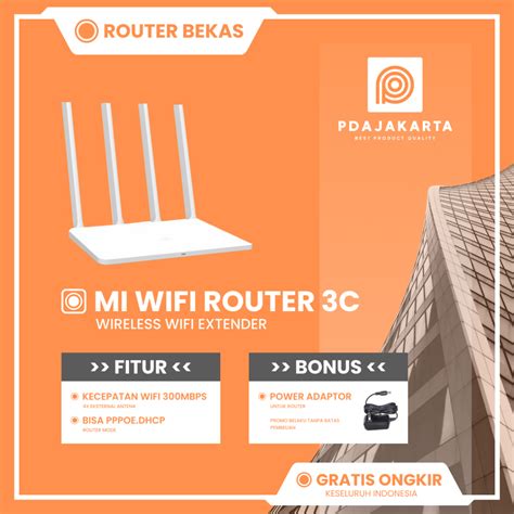 Jual Xiaomi Mi Router C Wireless Router Wifi Mbps Antena Bekas Original Bonus Adaptor