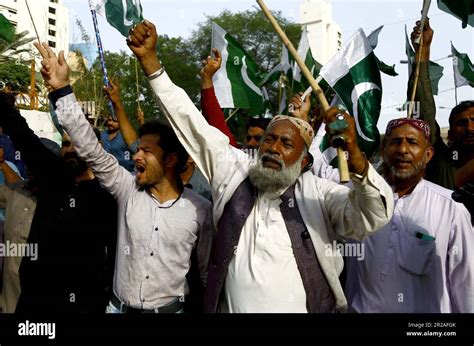 Hyderabad Pakistan May 18 2023 Members Of Voice Of Shuhada E