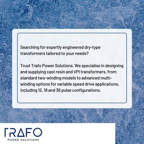 Trafo At Trafo Power Solutions We Design And Supply Cast Resin And Trafo At Trafo Power Solutions We Design And Supply Cast Resin And