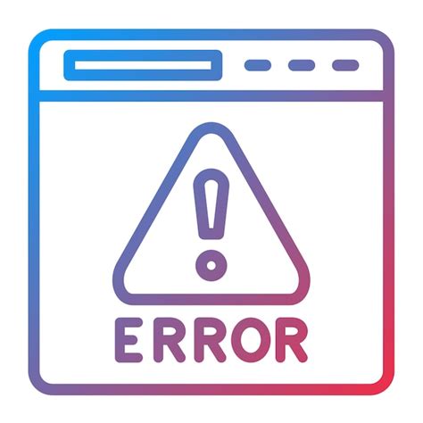 Premium Vector Vector Design Error Icon Style