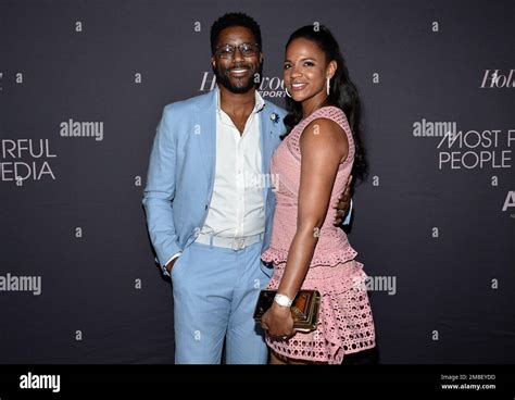 Cbs Mornings Co Anchor Nate Burleson Left And Wife Atoya Burleson