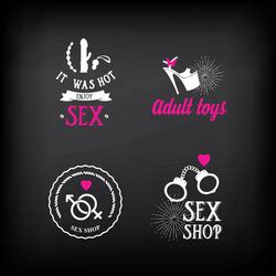 Sex Shop Logo And Badge Design Royalty Free Vector Image