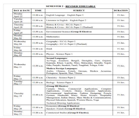 Cisce Semester Class Date Sheet Released Maximize Preparation Efforts With Exam Ready