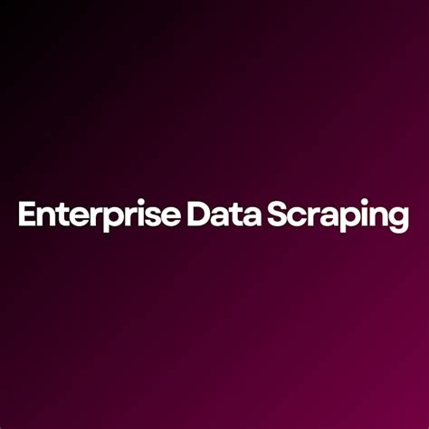 Do Enterprise Data Scraping And Web Scraping Automation By Bentamam