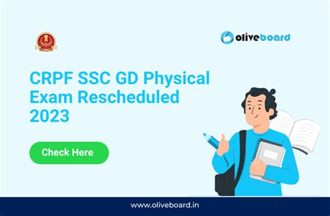 CRPF SSC GD Physical Exam Rescheduled 2023