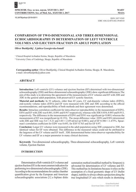 Pdf Comparison Of Two Dimensional And Three Dimensional