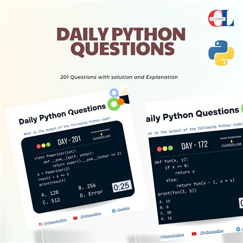 201 Days Python Challenge Questions For Free De7g Zih Python Coding