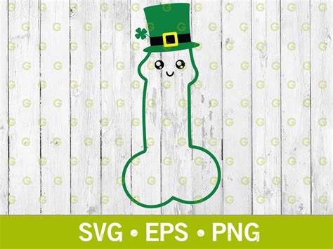 St Patricks Leprechaun Cartoon Penis Svg Dick Svg Sex Svg Erotic Art Svg Erotic Clipart Svg